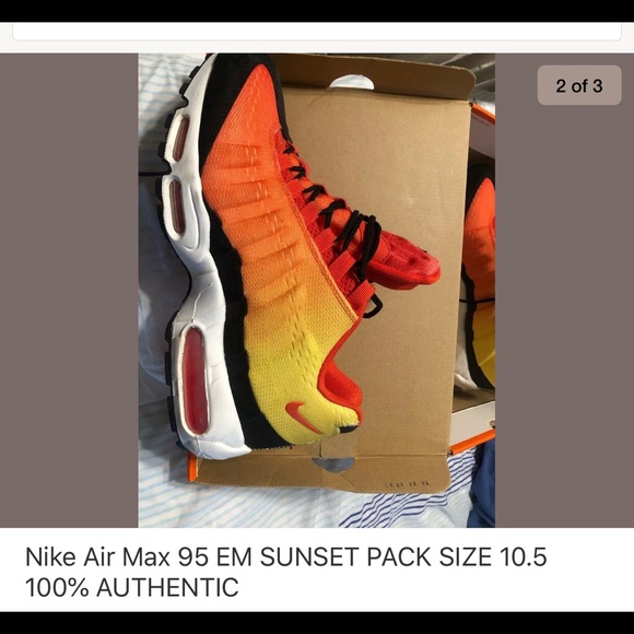 Nike | Shoes | Mens Nike Air Max 95 Sunset Pack Size 5 | Poshmark